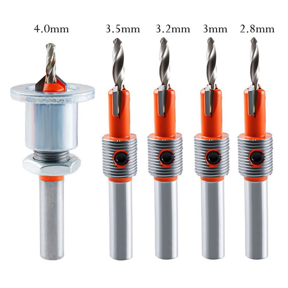 For Routers Countersink Router Bit 8PCS Router Set Woodworking Projects ...