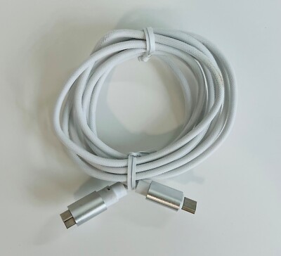 USB-C to USB Fast Charging FIFO White Nylon Cable 6.6’ | eBay