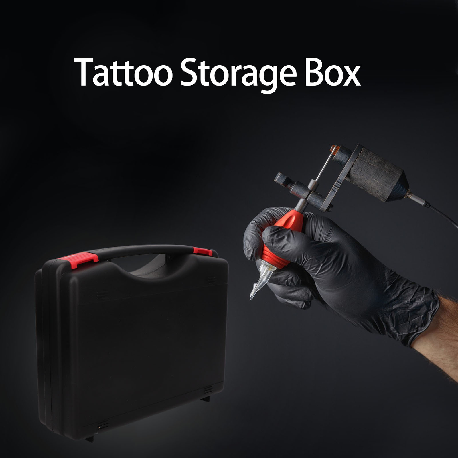 Tattoo Kit Case Storage Box Double Lock Scratch Resistance Tattoo ...