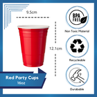 Disposable Red Party Cups American Party Cups 12oz / 16oz Ping Pong Cup ...