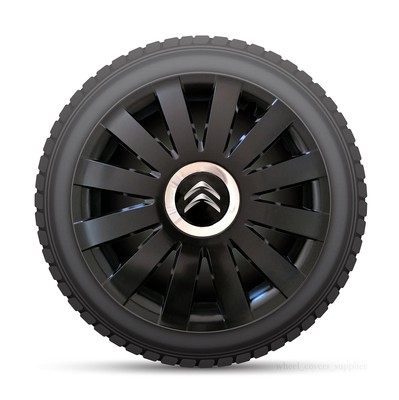 Set of 15" Wheel Trims, Hub Caps, Covers to fit Citroen C3, C4, C5 ...