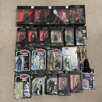 Huge Star Wars Black Series Lot Of 24 6" Action Figures Luke Han Lei ...