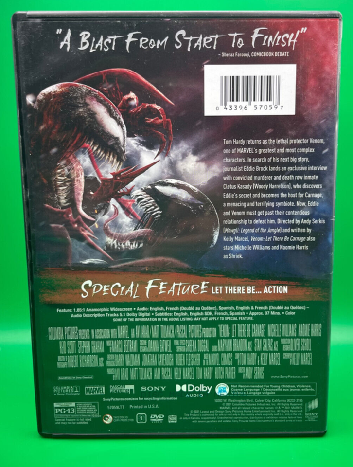 Venom: Let There Be Carnage [DVD] 43396570597 | eBay