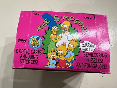 The Simpsons 1990 ToppsTrading Cards, Full Box, Sealed Packs, Rare | eBay
