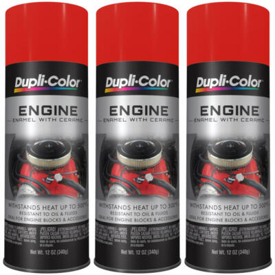 Duplicolor DE1620 (3-Pack), Engine Enamel Paint, Chevy Orange, 12 oz ...