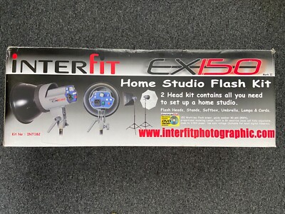 Interfit EX150 Home Photography Studio Lighting & Flash Kit | eBay UK