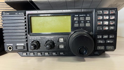 Icom IC-R75 Ham Radio Communications Receiver Junk For Parts Not Tested ...
