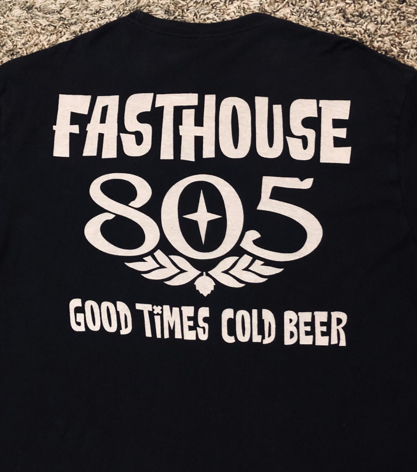Fasthouse Speed Shop 805 Good Times Cold Beer Men's Black T-Shirt Size ...