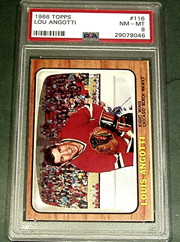 1966 TOPPS #116 LOU ANGOTTI PSA 8 NM-MT | eBay