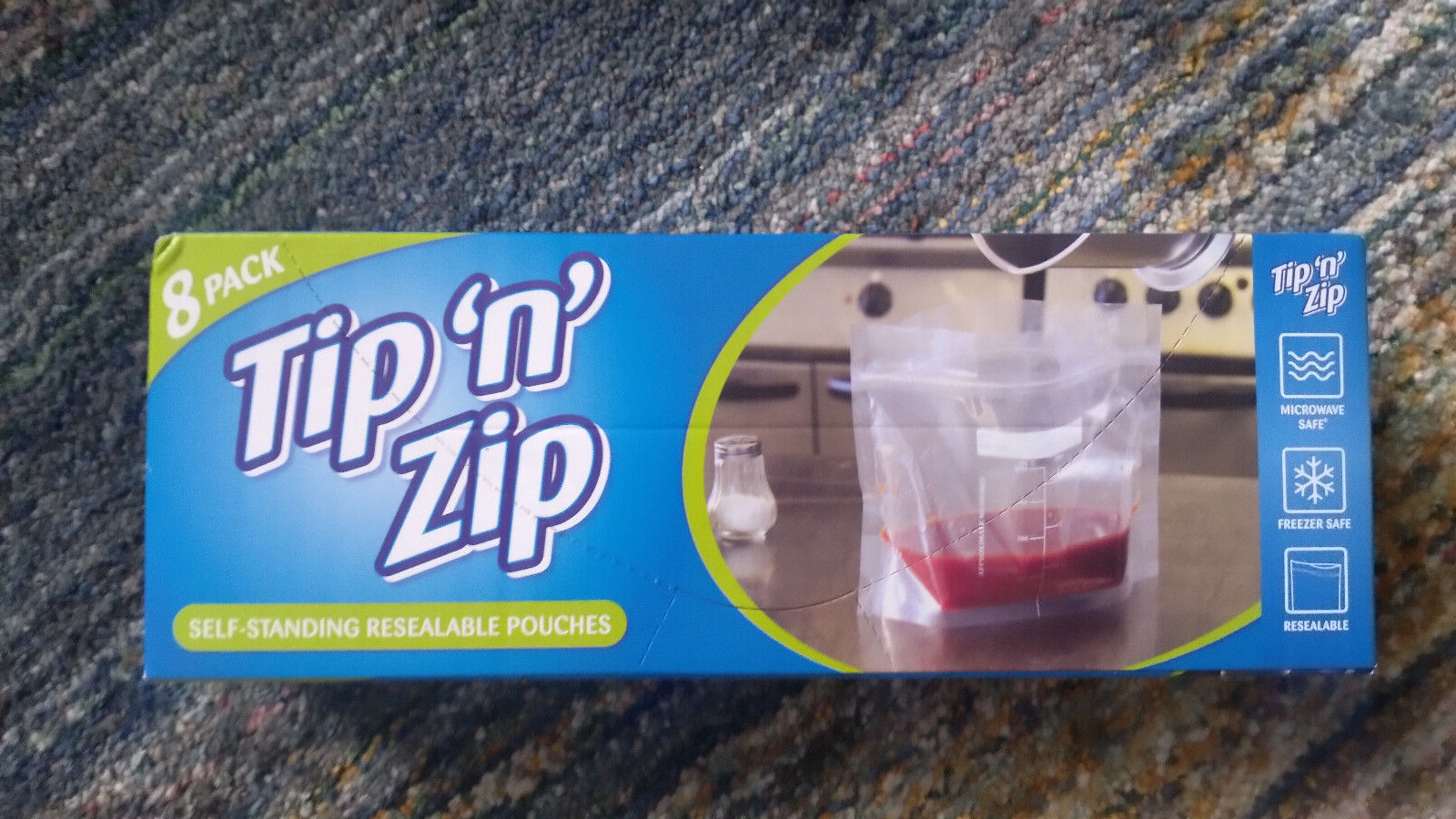 Tip N Zip Self Standing Resealable Pouches (choose from 4 to 16 pouches ...