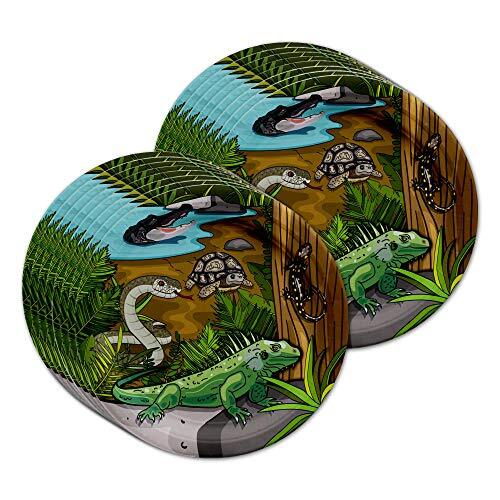 Reptile Lizard Snake Birthday Party Supplies Set Plates Napkins Cups ...