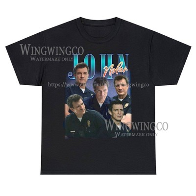 John Nolan Vintage Bootleg Tshirt, Nathan Fillion Vintage Graphic | eBay