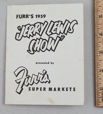 1959 Furr's Supermarkets Jerry Lewis Show Promo Flyer The Chordettes ...