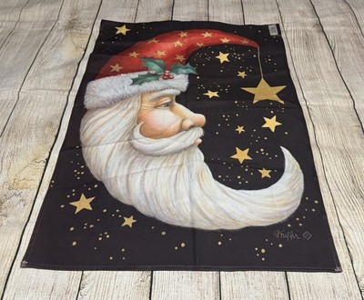 Toland Double Sided Old World Santa Crescent Moon Stars Large Outdoor ...