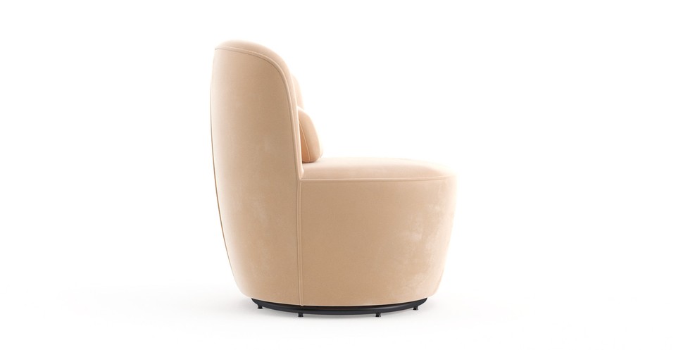 Brosa Ada Swivel Accent Chair (Almond Spice), Armchairs, Furniture ...