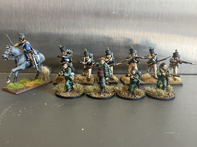 Collection Of Painted 28mm Napoleonic Miniatures, Sharpe, British And ...