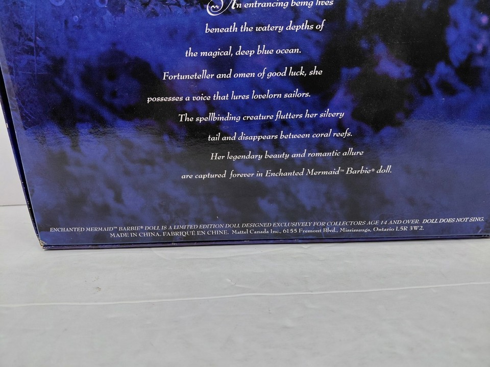 Enchanted Mermaid Barbie Limited Edition 2001 #53978 NRFB COA | eBay