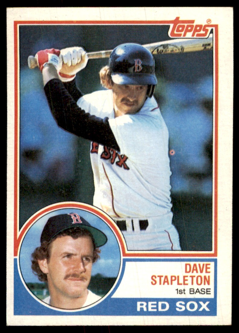 1983 TOPPS DAVE STAPLETON BOSTON RED SOX #239 | eBay