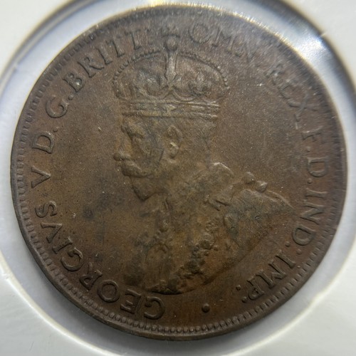 1925 Half Penny Coin - almost Extremely Fine - George V Predecimal ...
