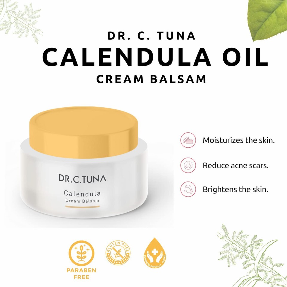 FARMASi Dr C Tuna Calendula Cream Balsam for Skin Body Pure Natural ...