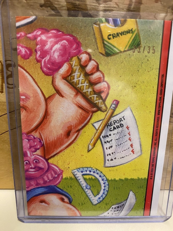 2020 Topps Garbage Pail Kids Late to School Artist Autograph 33/35 Joe ...