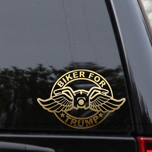 Biker For Trump Vinyl Decal – Bikers Support 2024 Sticker | eBay