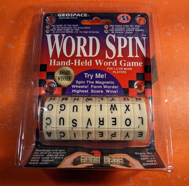 Geospace Magnetics Word Spin Scramble Hand Held Game 1995 for sale ...