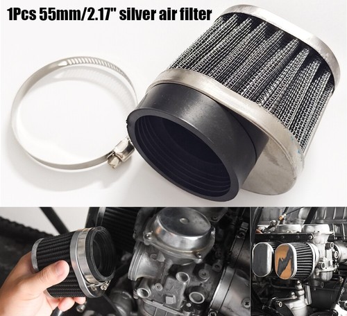 1Pcs Motorcycle High Flow Air Filter 55mm Cleaner For Motocross Scooter ...