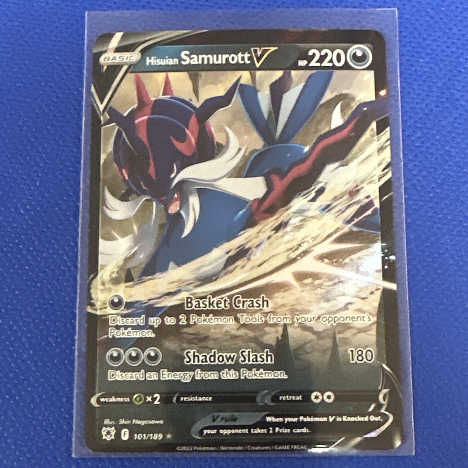 Hisuian Samurott V - 101/189 Ultra Rare Astral Radiance NM Pokemon | eBay