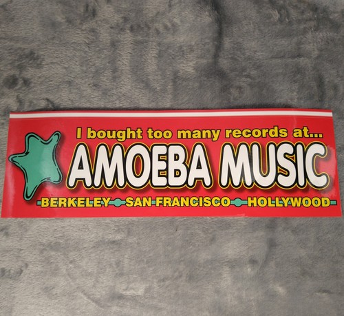 Amoeba Music Bumper Sticker Hollywood Store CA I Bought Too Many ...