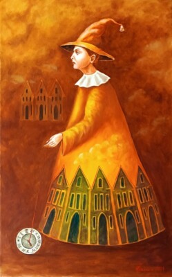 ORIGINAL PAINTING OIL canvas CONTEMPORARY ART SYMBOLISM by Pronkin 2024 ...