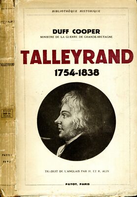 Talleyrand 1754-1838. . Duff Cooper. 1944. I ED.. | eBay