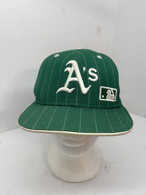 Vintage Oakland Athletics A’s Hat Green Pinstripe Autographed Made In ...