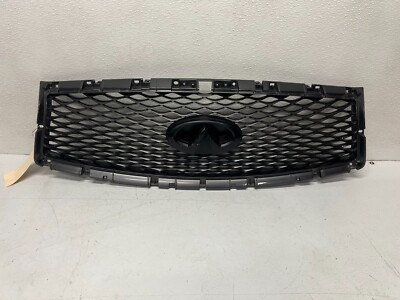 14-17 INFINITI Q50 FRONT BUMPER UPPER GRILL GRILLE BLACK W/ EMBLEM, OEM ...
