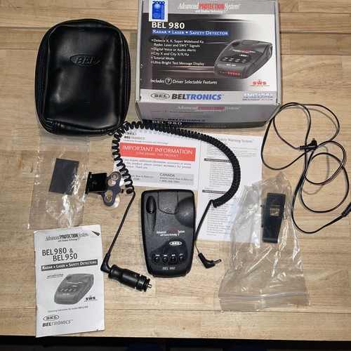 Bel 980 Radar Detector With Case Beltronics Advanced Protection System ...