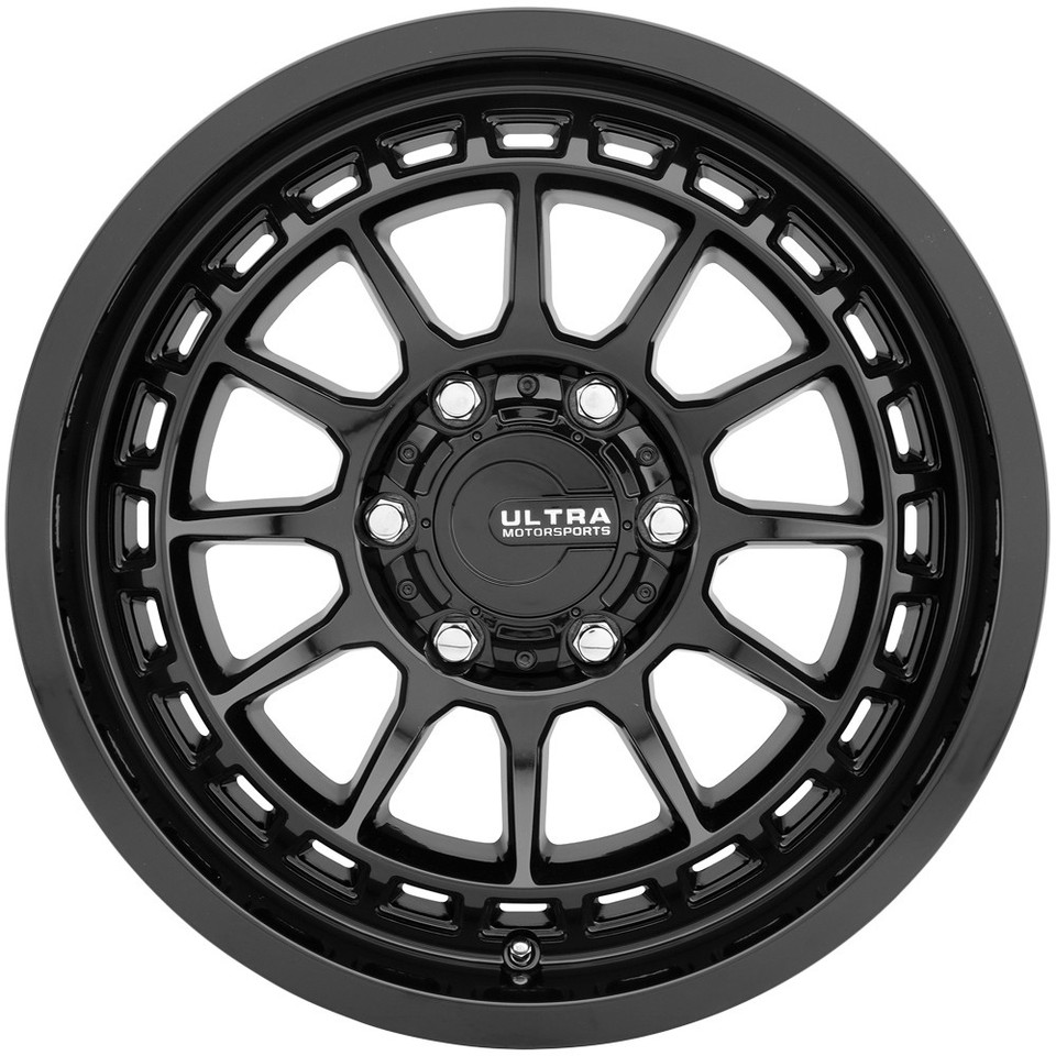 (Set of 4) Ultra 116 Atlas 17x9 6x4.5" +12mm Gloss Black Wheels Rims 17 ...