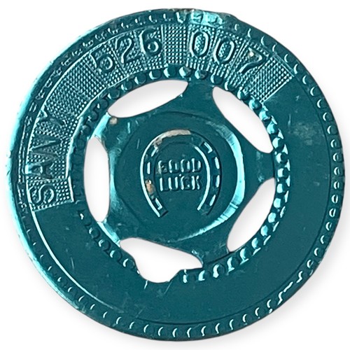 Vintage “Good Luck” Tool Check Token – SHAW 526 007 Aluminum Spinner ...