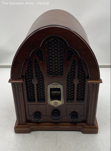 Ge Cathedral Brown Wooden AM/FM Portable Electric Corded Radio | eBay