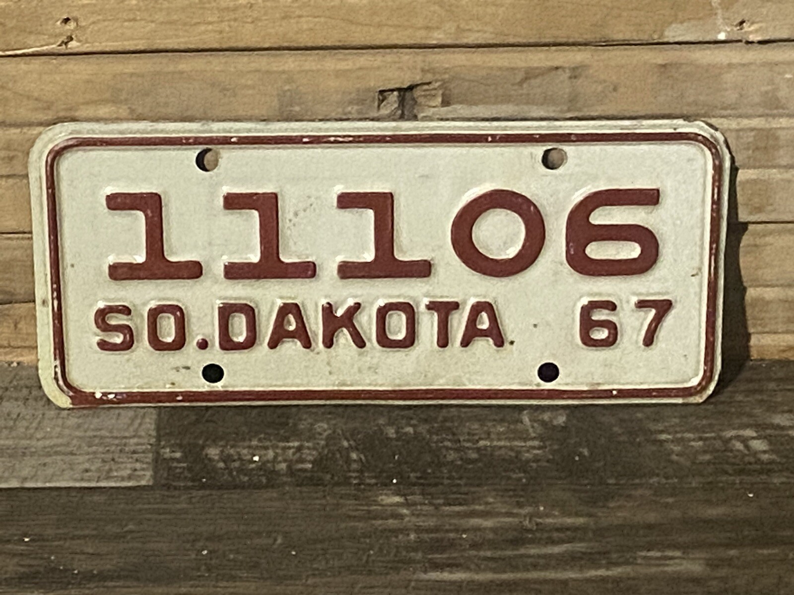 1967 South Dakota motorcycle license plate 11106 | eBay