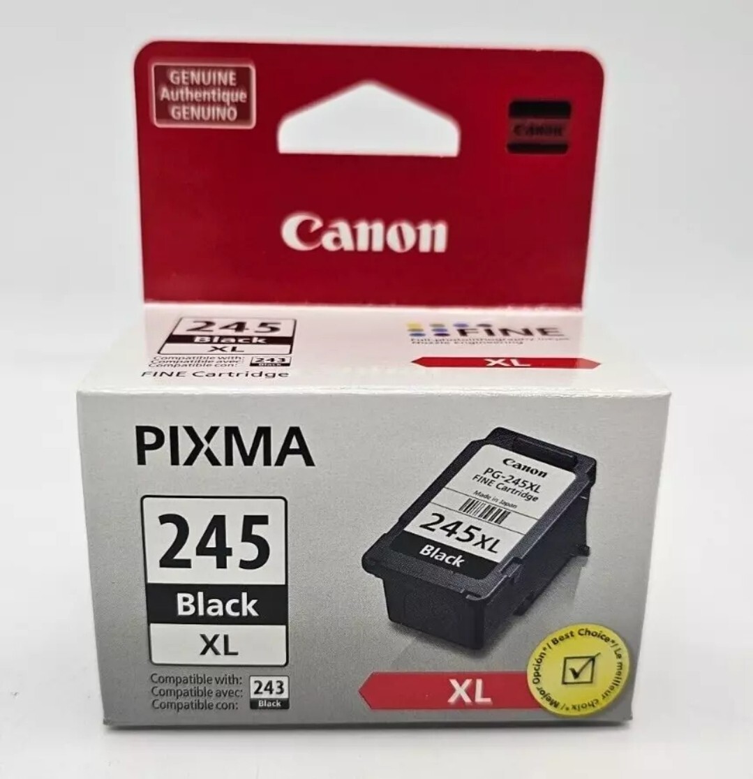 Genuine OEM Canon PG-245XL 245XL 245 XL Black 243 Compat. Ink Cartridge ...