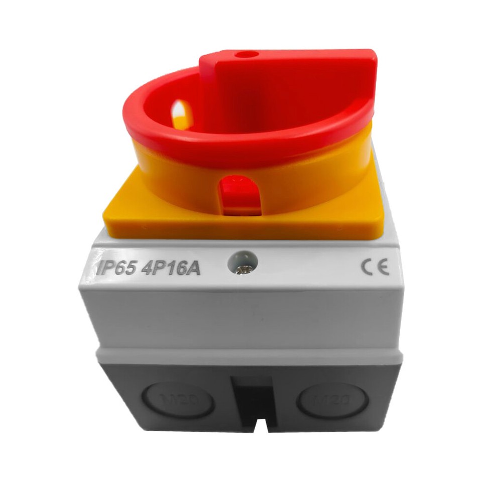16A Rotary Isolator Switch 16amp 4 Pole 230V-440V Rotary Isolator ...