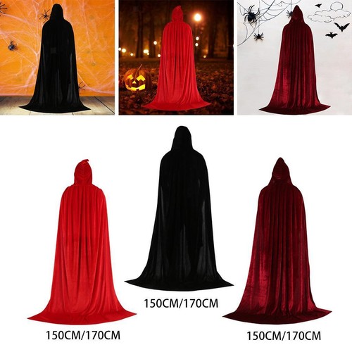 Adult Velvet Hooded Cape Cape Extra Long | eBay