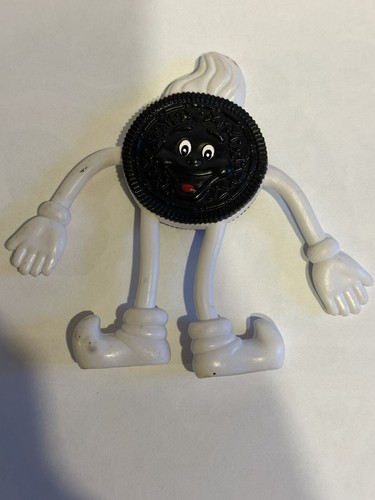 Vintage Nabisco Oreo Cookie Mascot Bendy Toy Bendable 4.25" Collectors ...