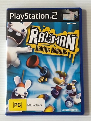 PS2 - Rayman Raving Rabbids (Sony PlayStation 2 Game with Manual) PAL ...