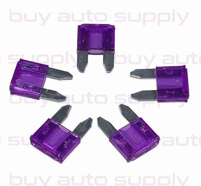 100 Pack ATM 3 Amp Mini Blade Style Fuse 3A Automotive Car Truck 3Amp ...