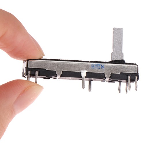 1PCS 45mm Sliding Potentiometer Stereo Channel B10K Axis Sliding Stroke ...