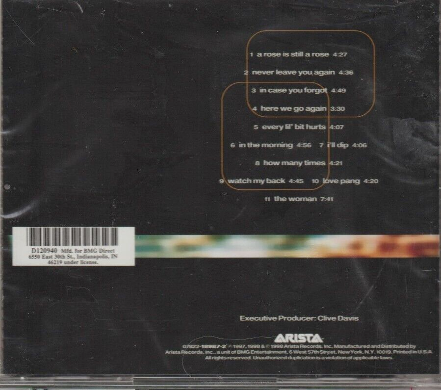 ARETHA FRANKLIN A Rose Is Still Rose CD SEALED (BMG) | eBay