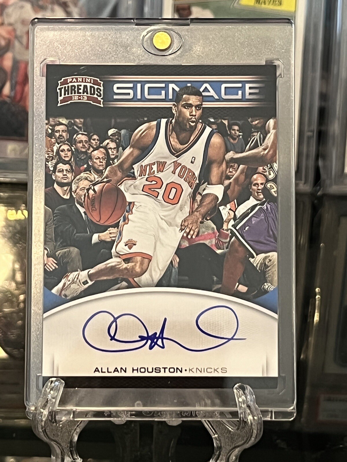 2012 Panini Signage ALLAN HOUSTON AUTO NEW YORK KNICKS On-card Auto ...