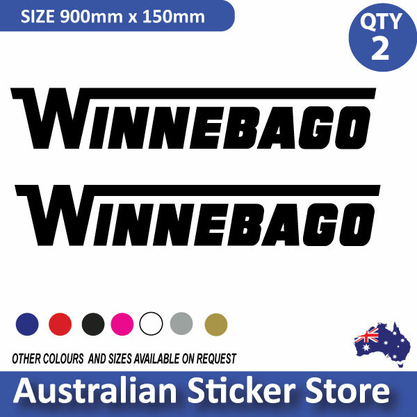 Winnebago Camper RV Vinyl Decal Sticker Camper Graphics Stickers X2 ...