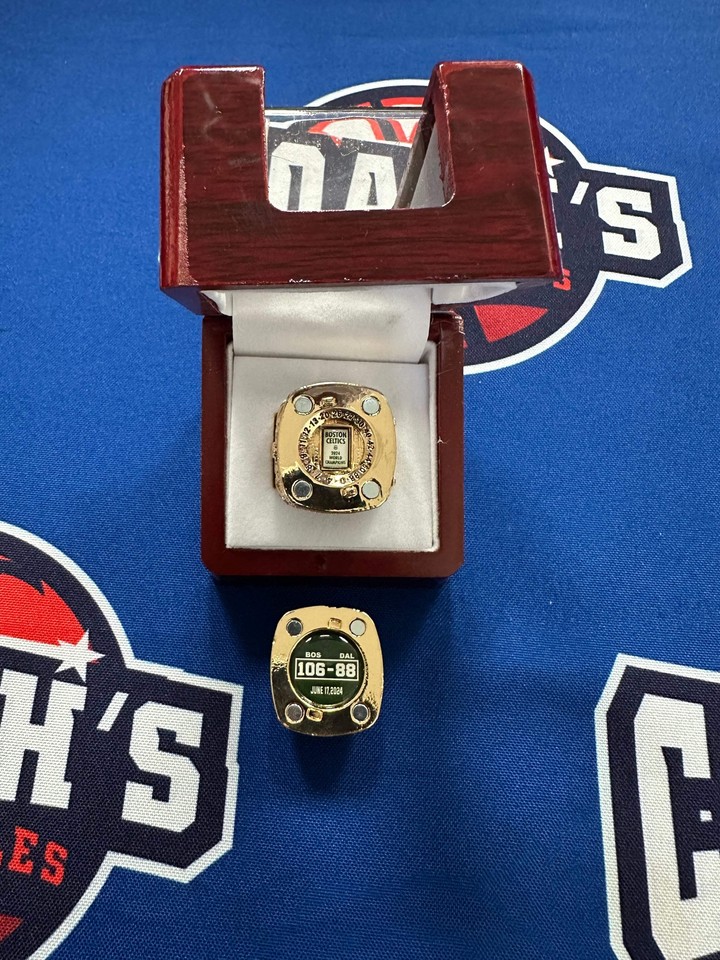 Boston Celtics Replica 2024 NBA Championship Ring with Display Box ...